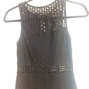 Dresses | Black Mesh Dress With Holey Texturecover | Poshmark